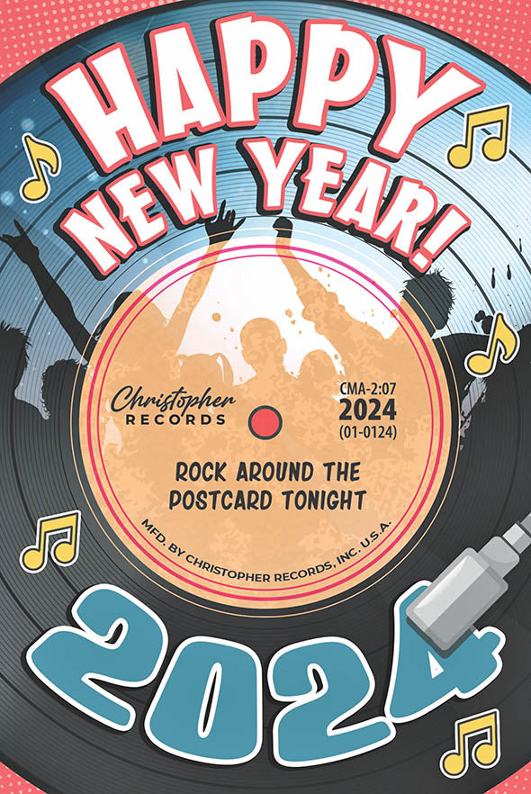Happy New Year 2024 Postcards – Christopher Arndt Postcard Co