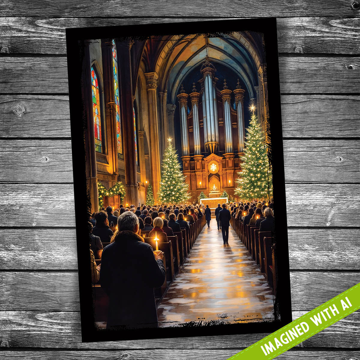 Candlelight Service Postcard – Christopher Arndt Postcard Co