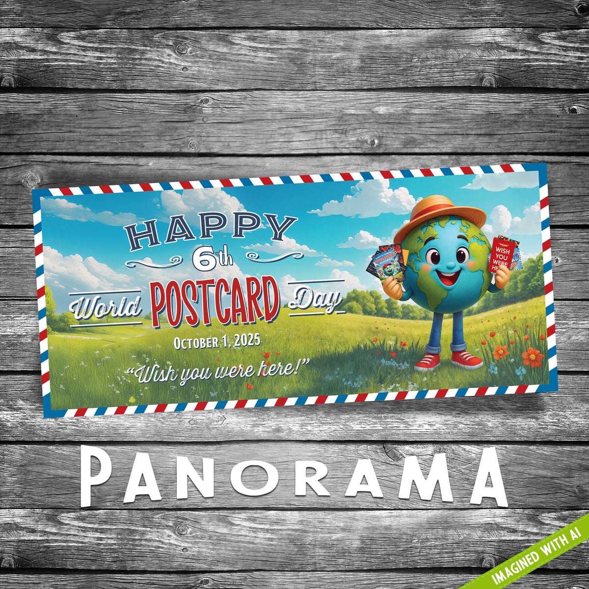 World Postcard Day 2025 Panorama Postcard – Christopher Arndt Postcard Co
