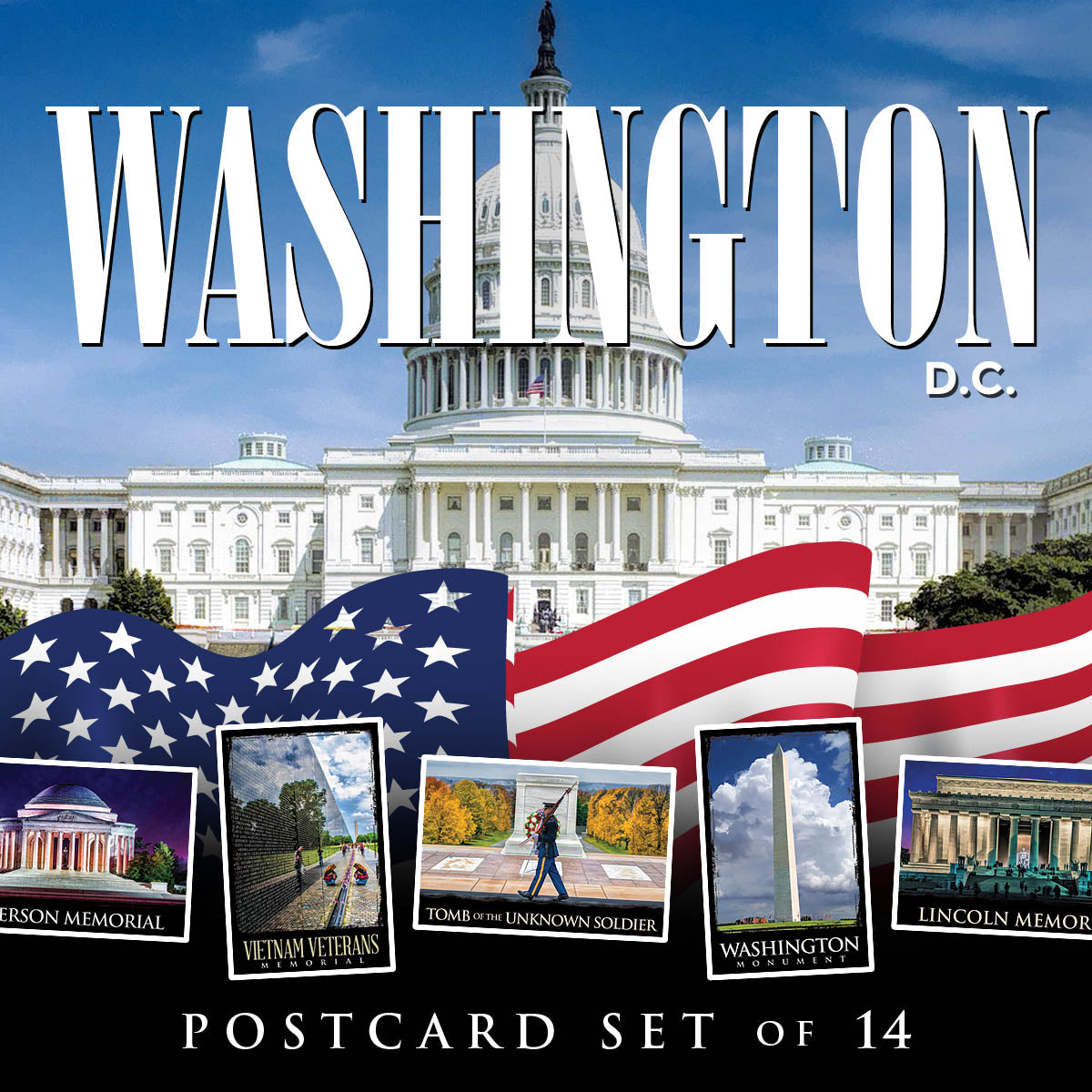 Washington D.C. Postcards | Set of 14 – Christopher Arndt Postcard Co