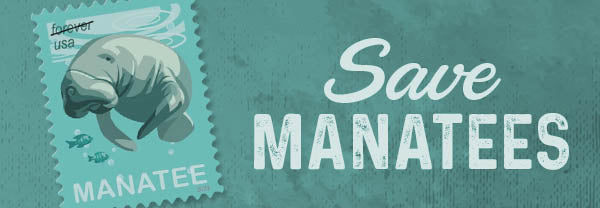 Save Manatees Stamp – Christopher Arndt Postcard Co