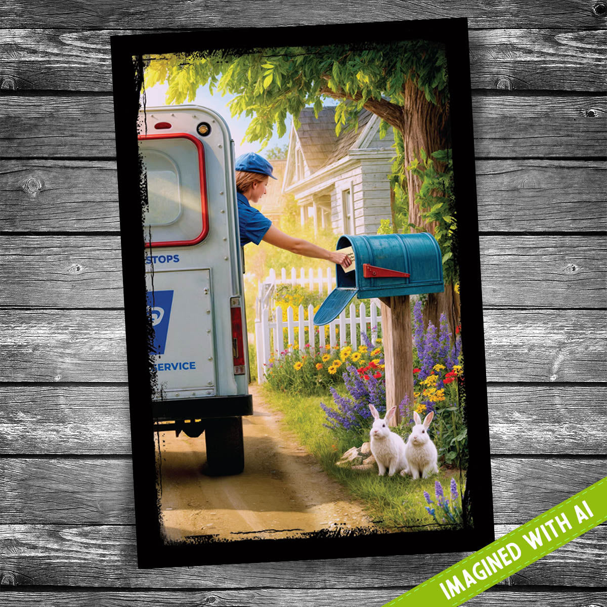 Rural Mail Carrier Postcard – Christopher Arndt Postcard Co