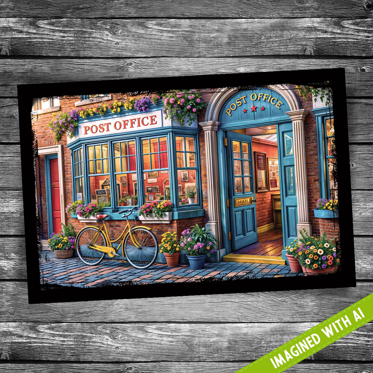 Neighborhood Post Office Postcard – Christopher Arndt Postcard Co