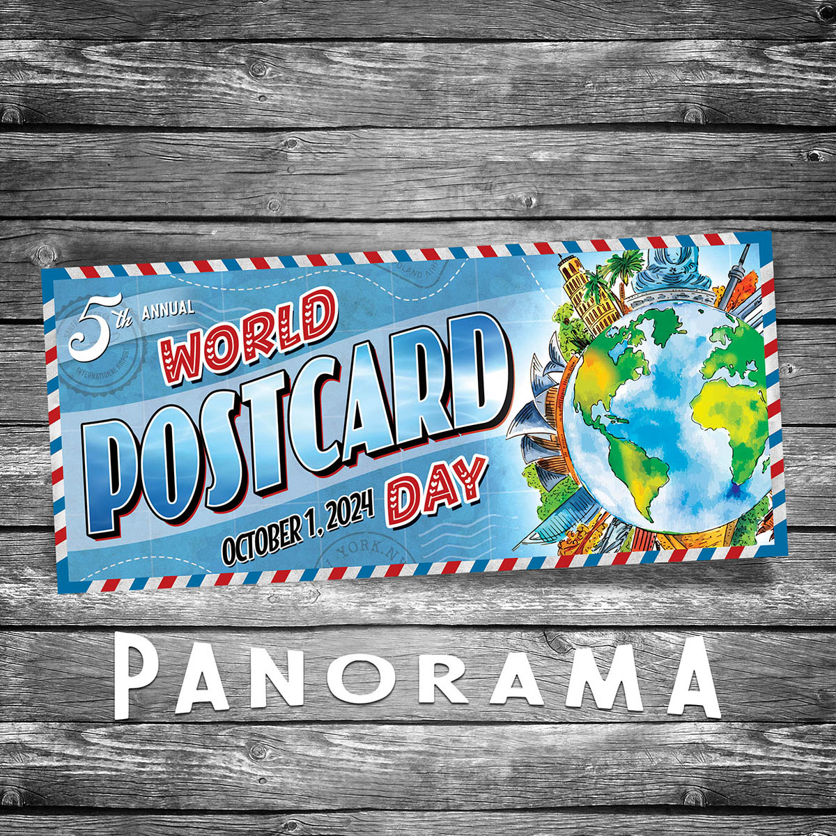 World Postcard Day 2024 Panorama Postcard – Christopher Arndt Postcard Co