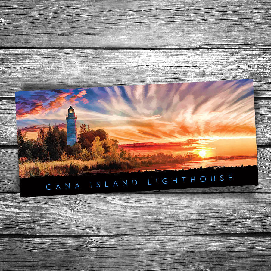Cana Island Lighthouse Panorama Postcard – Christopher Arndt Postcard Co