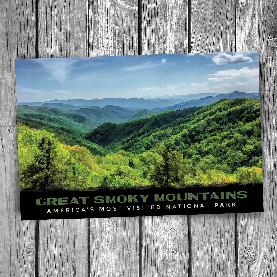 Lush Hills Smoky Mountain National Park Postcard – Christopher Arndt ...