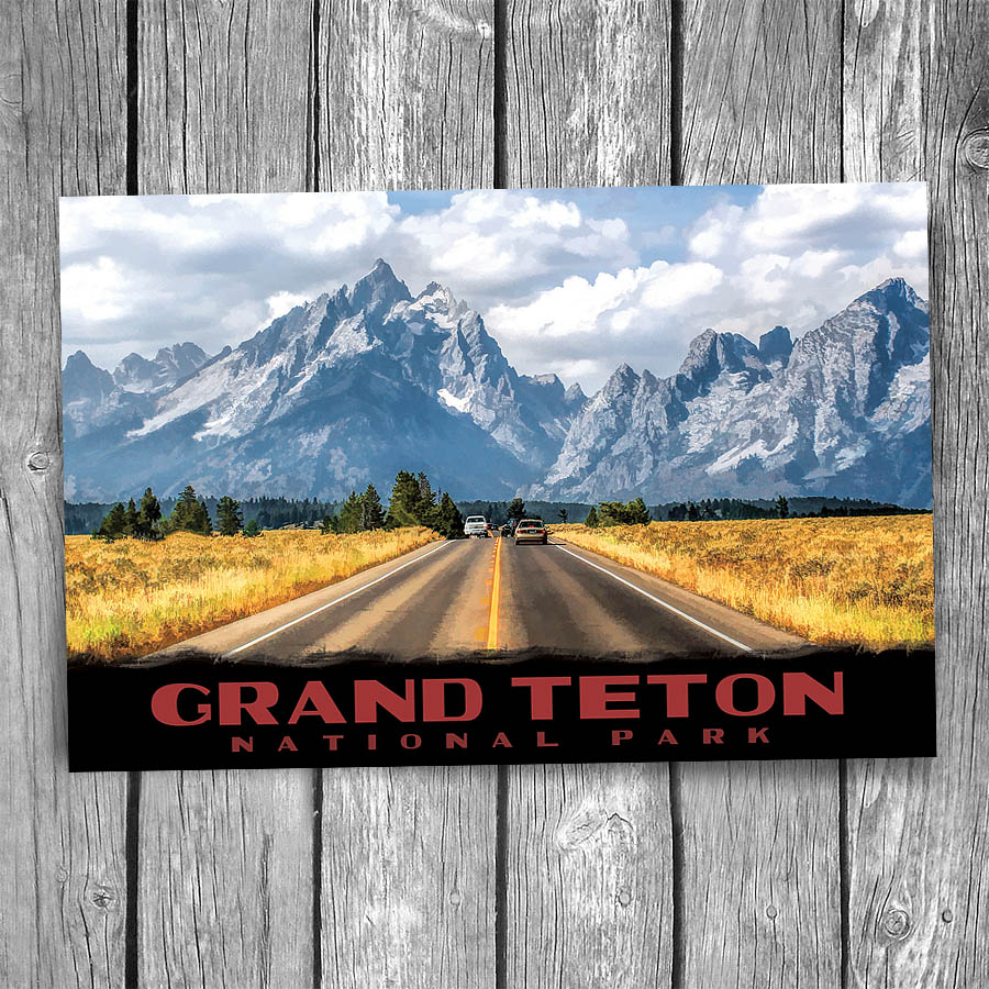 Grand Teton National Park Mountain Range Postcard – Christopher Arndt ...