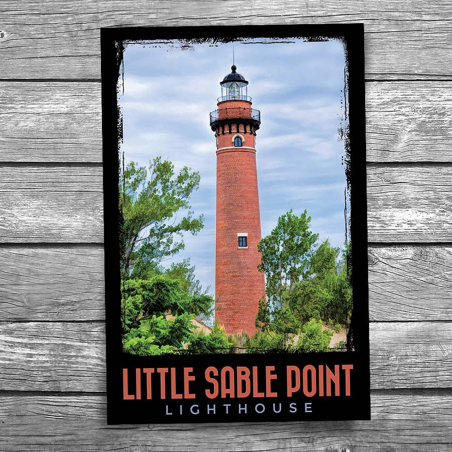 Little Sable Lighthouse Postcard – Christopher Arndt Postcard Co