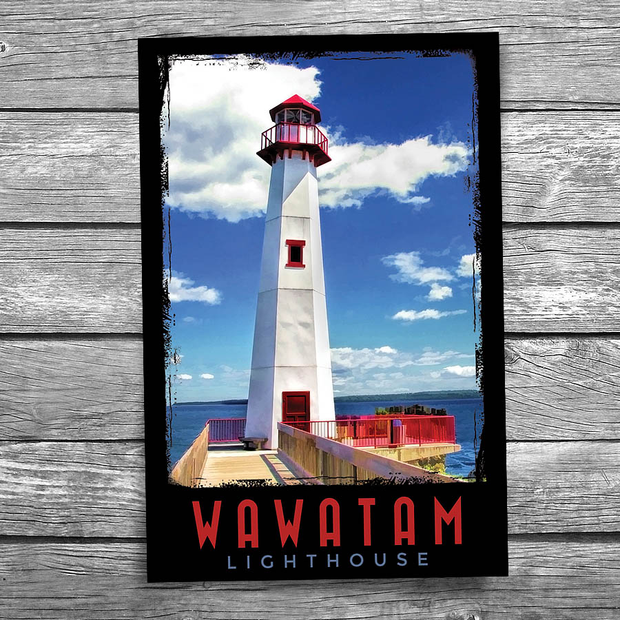 Wawatam Lighthouse Postcard – Christopher Arndt Postcard Co