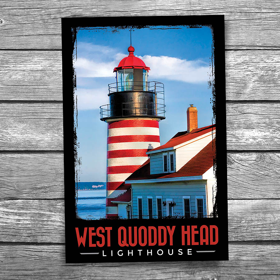 West Quoddy Head Lighthouse Postcard – Christopher Arndt Postcard Co