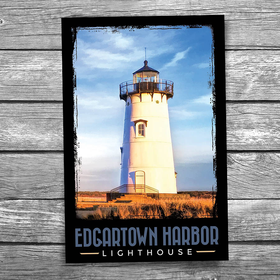 Edgartown Harbor Lighthouse Postcard – Christopher Arndt Postcard Co