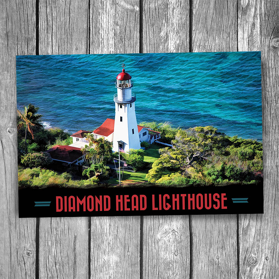 Diamond Head Lighthouse Postcard – Christopher Arndt Postcard Co