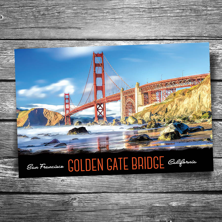 Golden Gate Bridge Postcard – Christopher Arndt Postcard Co