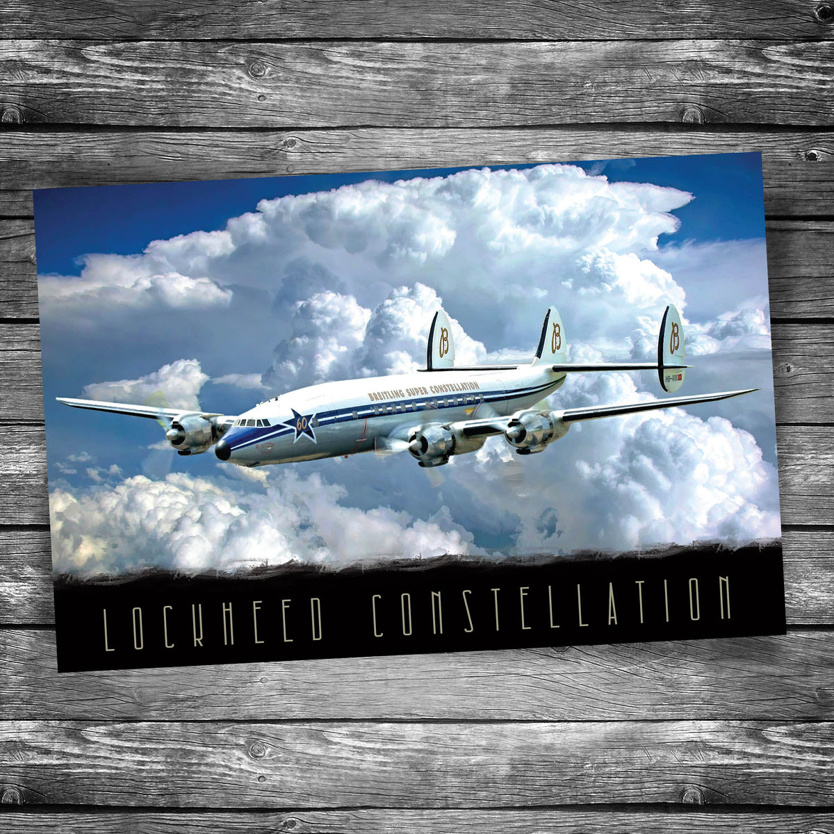 Lockheed Constellation Postcard – Christopher Arndt Postcard Co