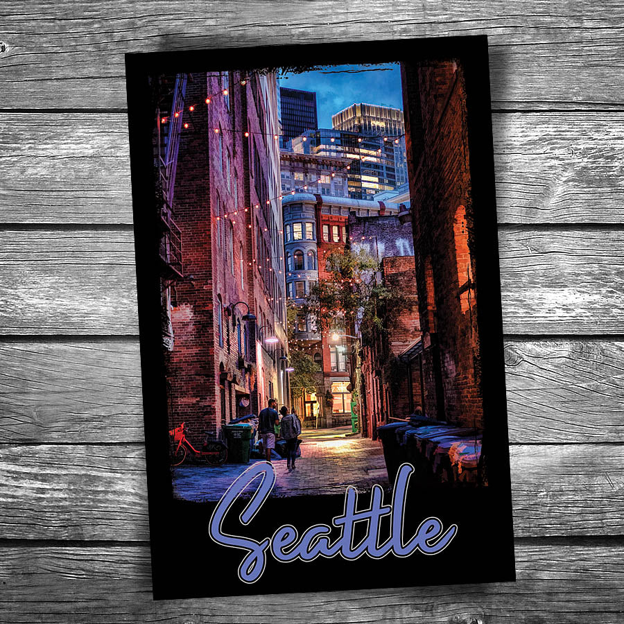 Seattle Alley Postcard – Christopher Arndt Postcard Co
