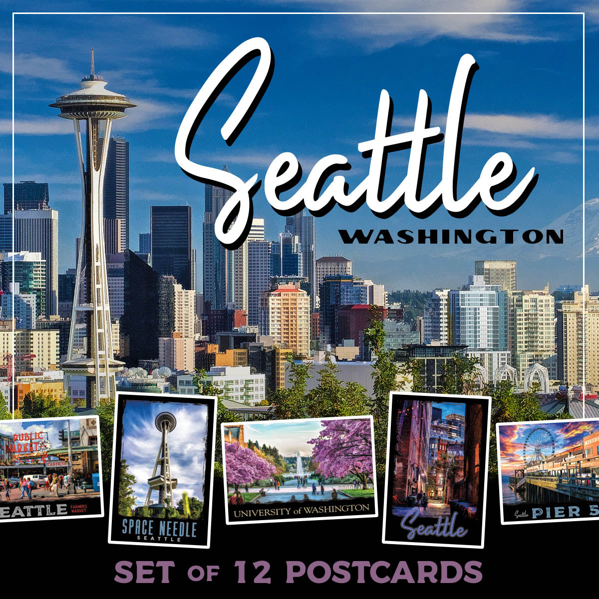 Seattle Postcards | Set of 12 – Christopher Arndt Postcard Co