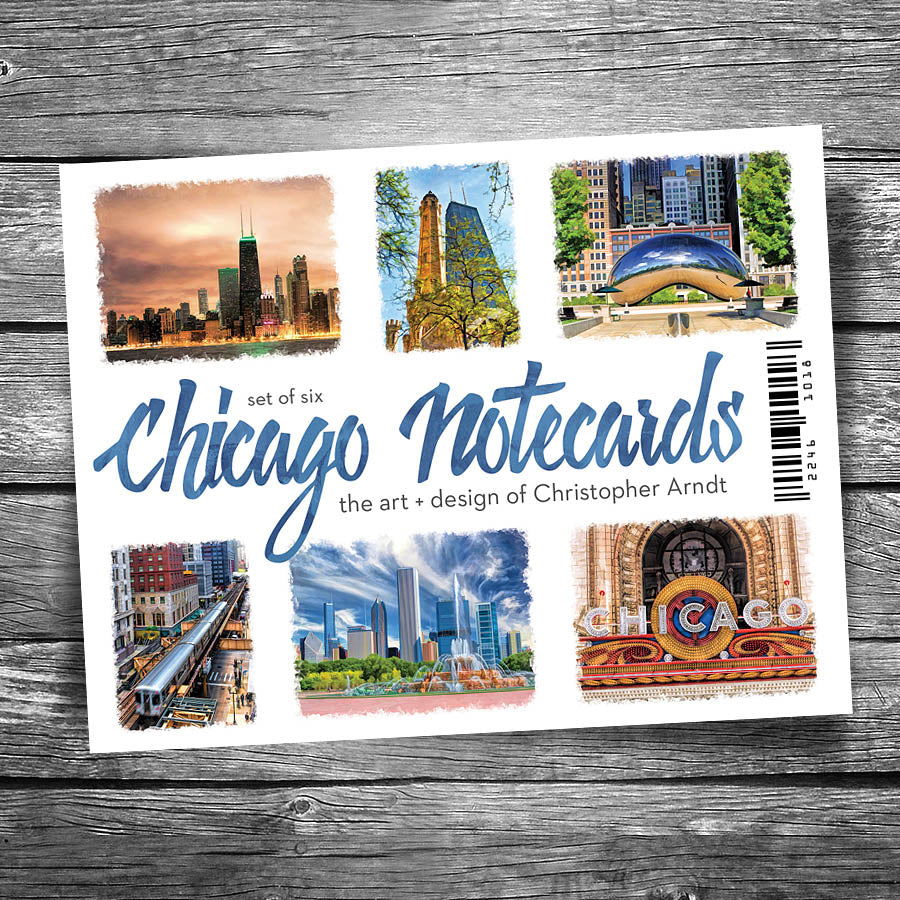 Chicago Note Cards | Set of 6 – Christopher Arndt Postcard Co